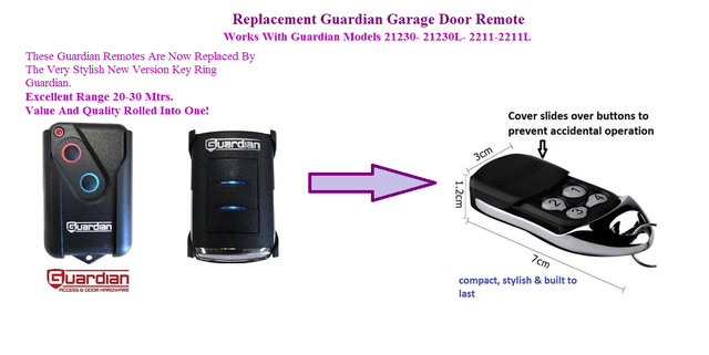 GUARDIAN GARAGE DOOR REMOTES N Z Garage Door Remotes