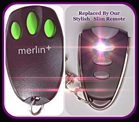 MERLIN C945 GARAGE DOOR RWPLACEMENT REMOTE CONTROLS